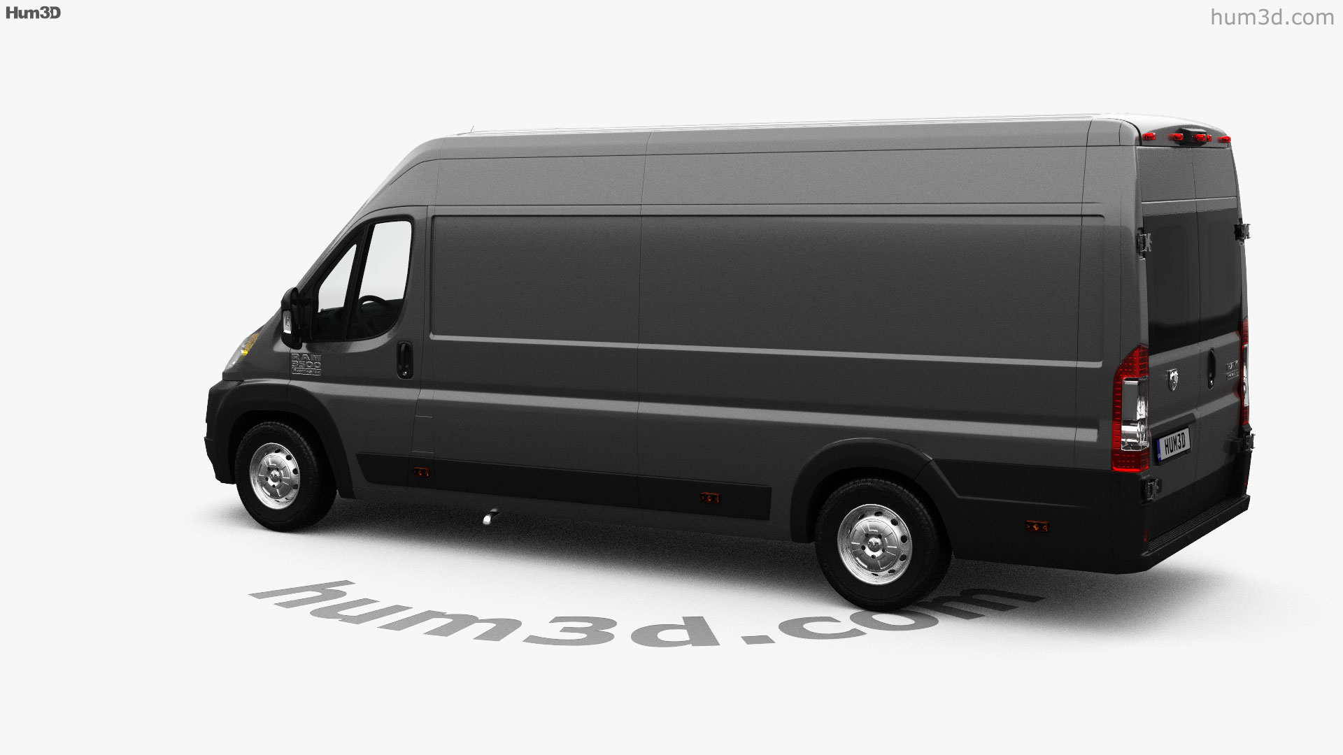 360 view of Ram ProMaster Cargo Van L4H2 2022 3D model - 3DModels store