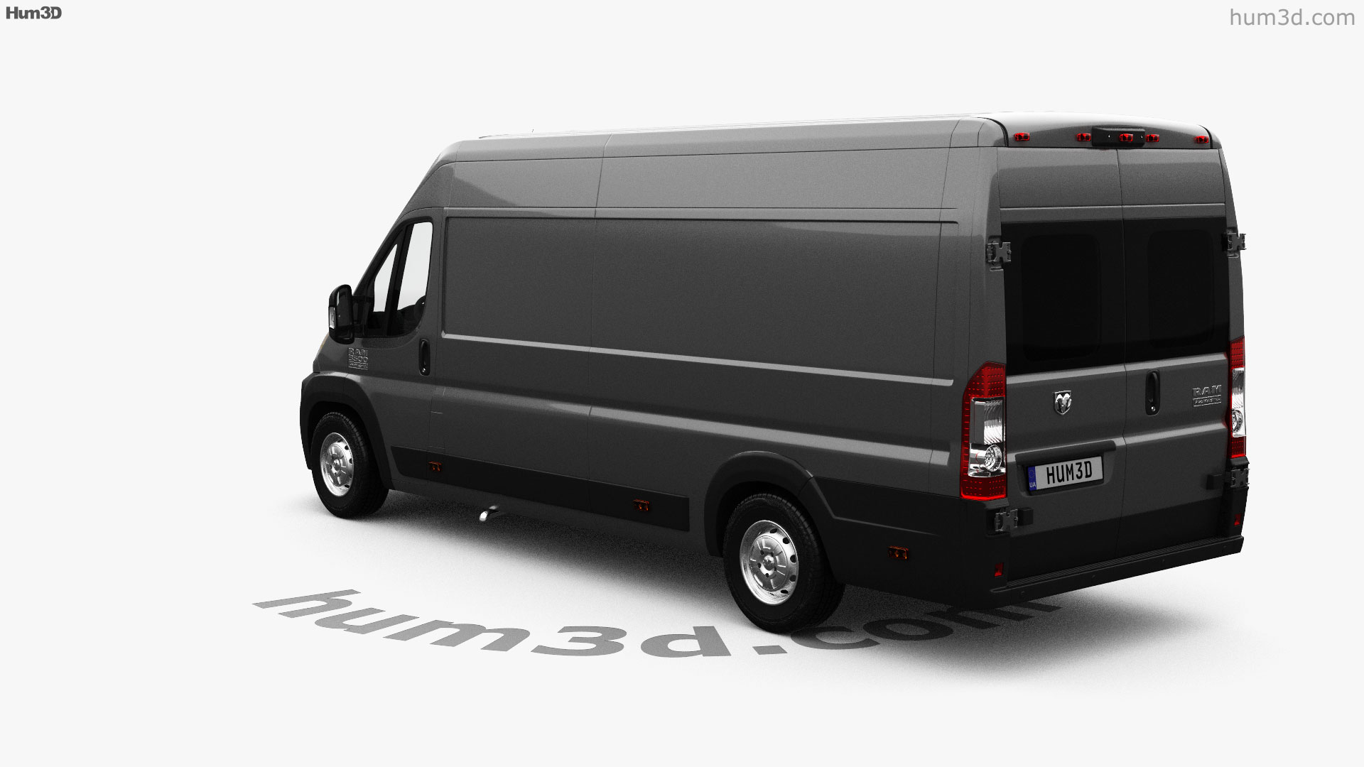 360 view of Ram ProMaster Cargo Van L4H2 2022 3D model - 3DModels store