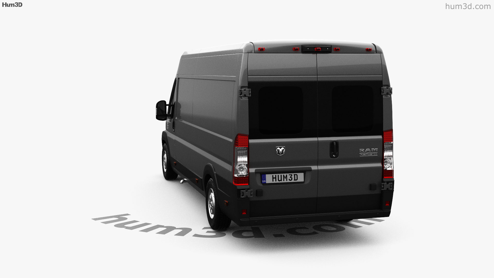 360 view of Ram ProMaster Cargo Van L4H2 2022 3D model - 3DModels store