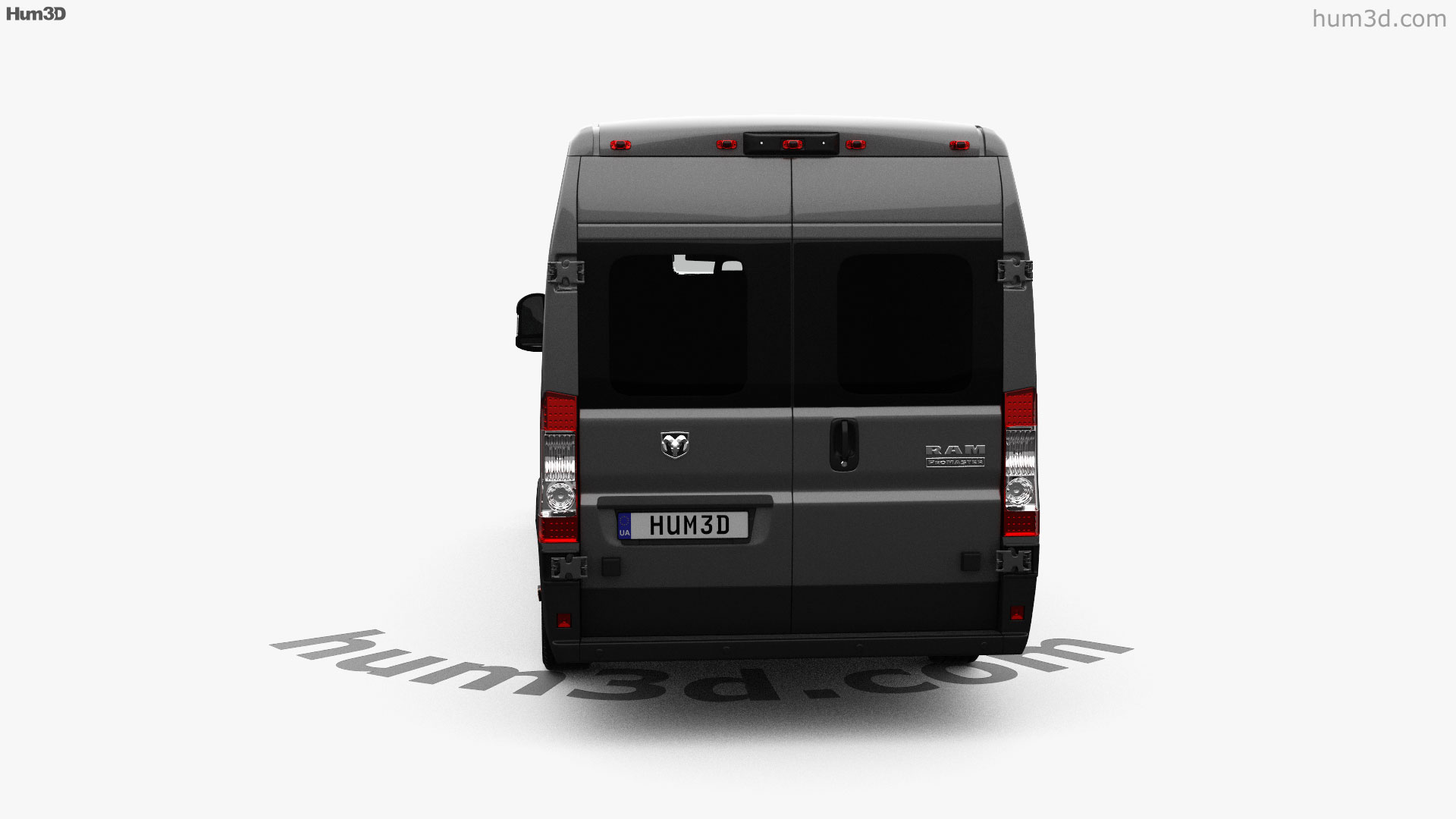 360 view of Ram ProMaster Cargo Van L4H2 2022 3D model - 3DModels store