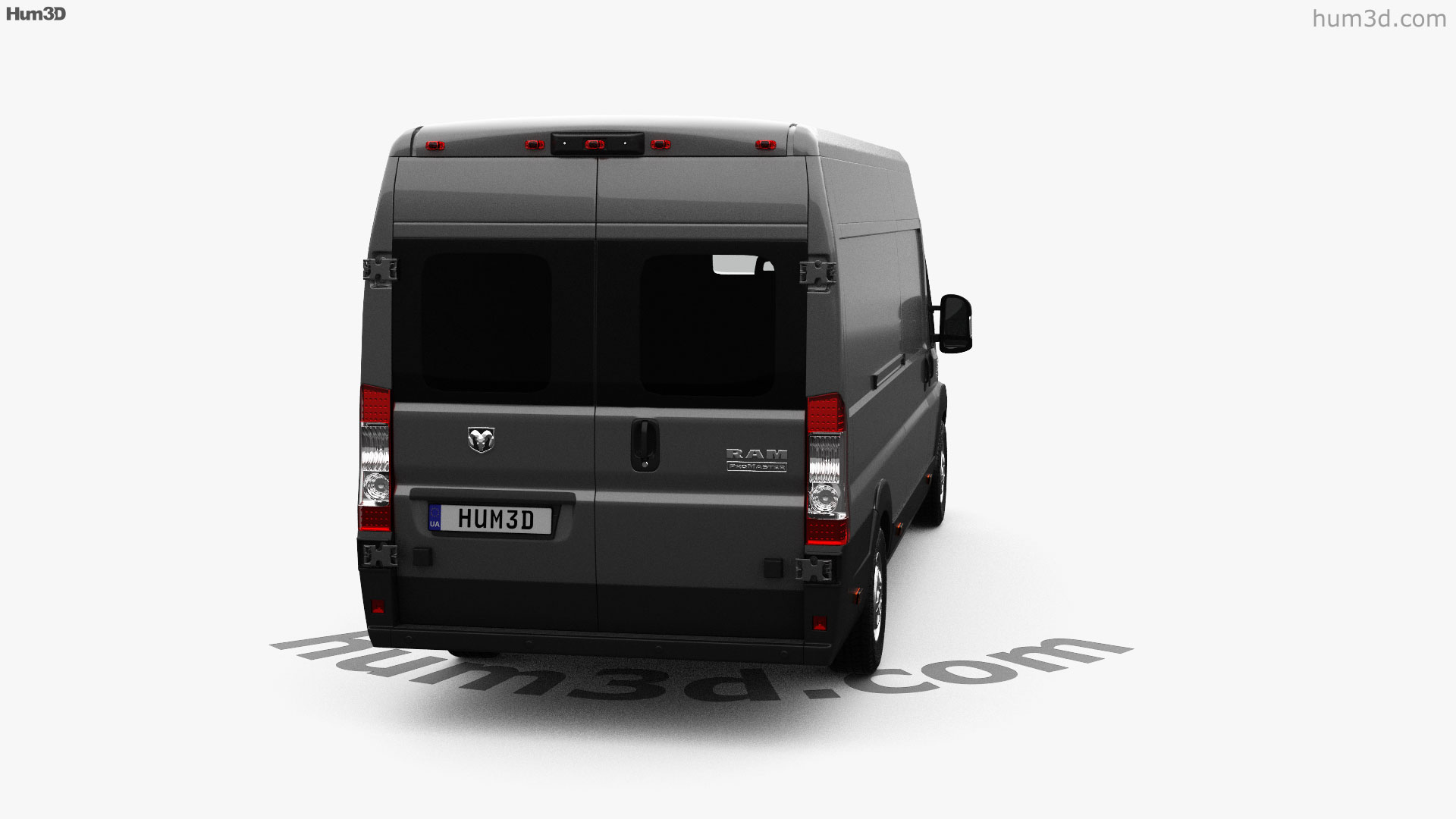 360 view of Ram ProMaster Cargo Van L4H2 2022 3D model - 3DModels store