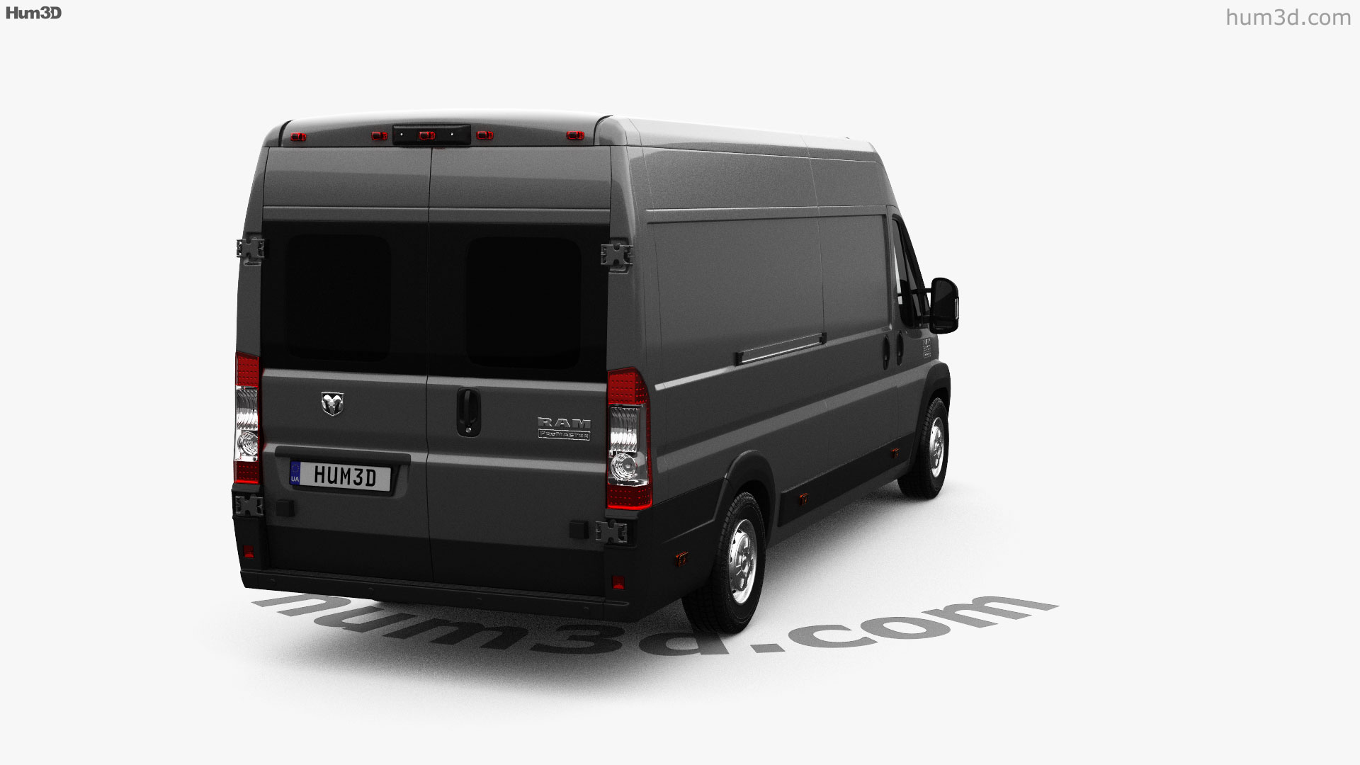 360 view of Ram ProMaster Cargo Van L4H2 2022 3D model - 3DModels store