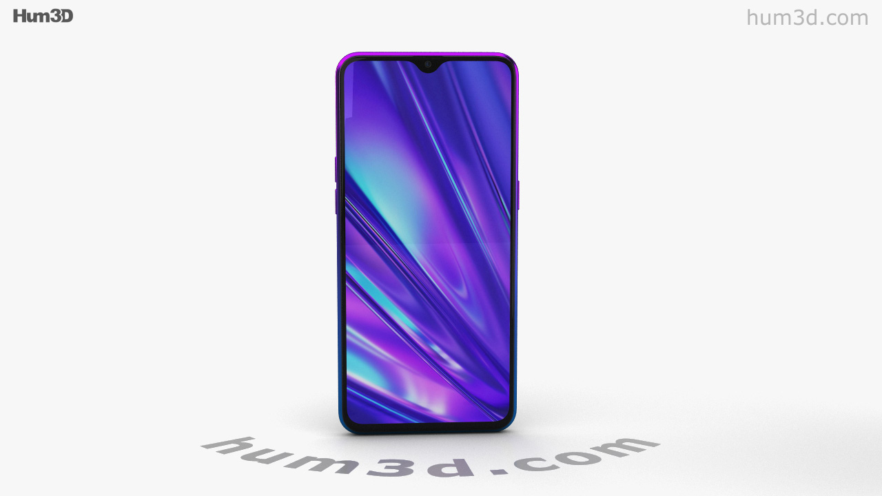 360 view of Realme 5 Pro Crystal Blue 3D model - 3DModels store