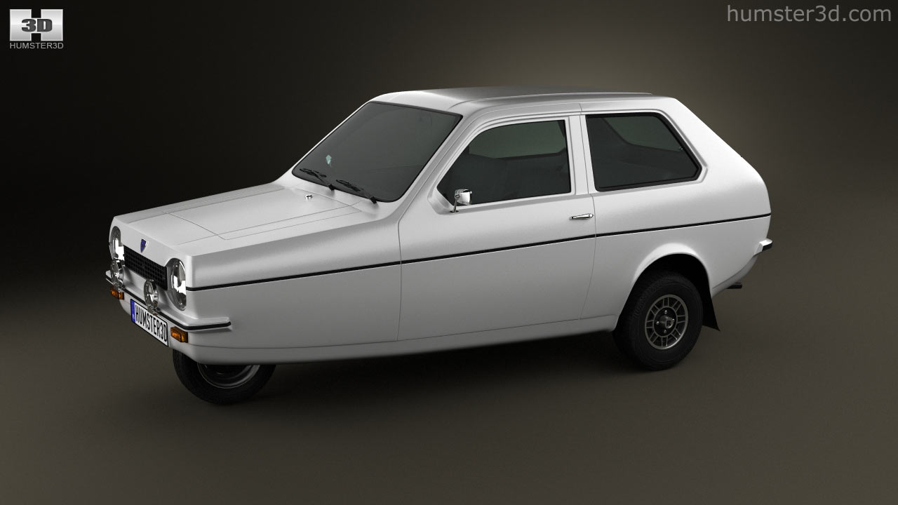 360 view of Reliant Robin 1973 3D model - 3DModels store