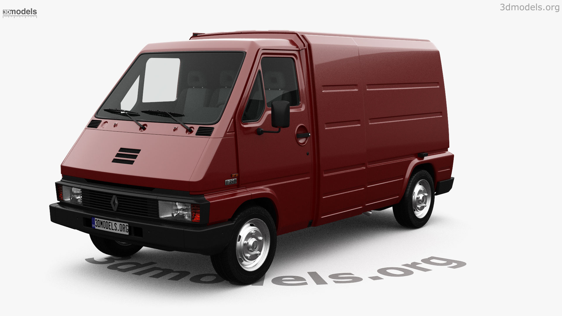 360 view of Renault Master Panel Van 1997 3D model - 3DModels store