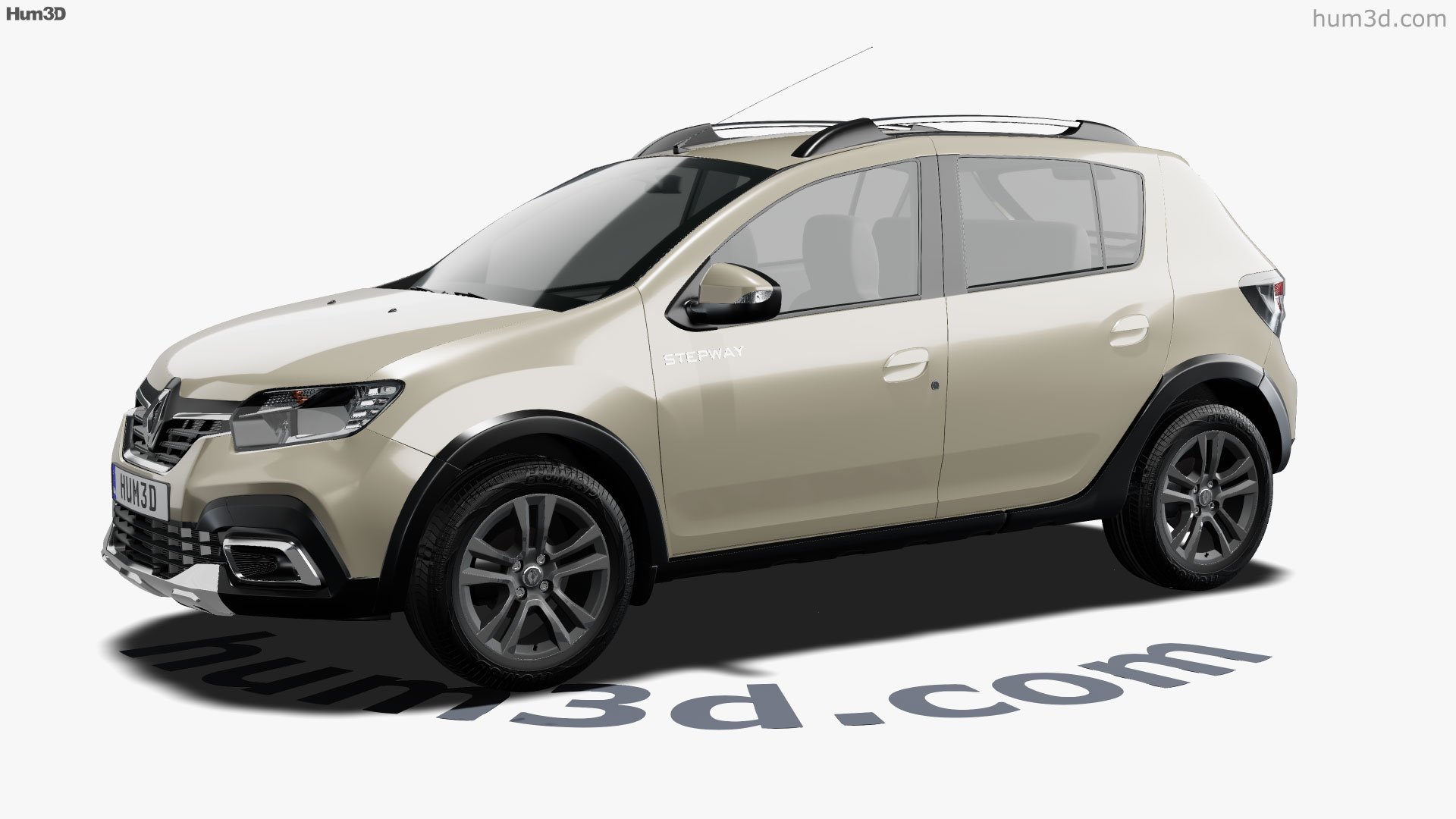 360 view of Renault Sandero Stepway Latam-spec 2022 3D model - 3DModels ...