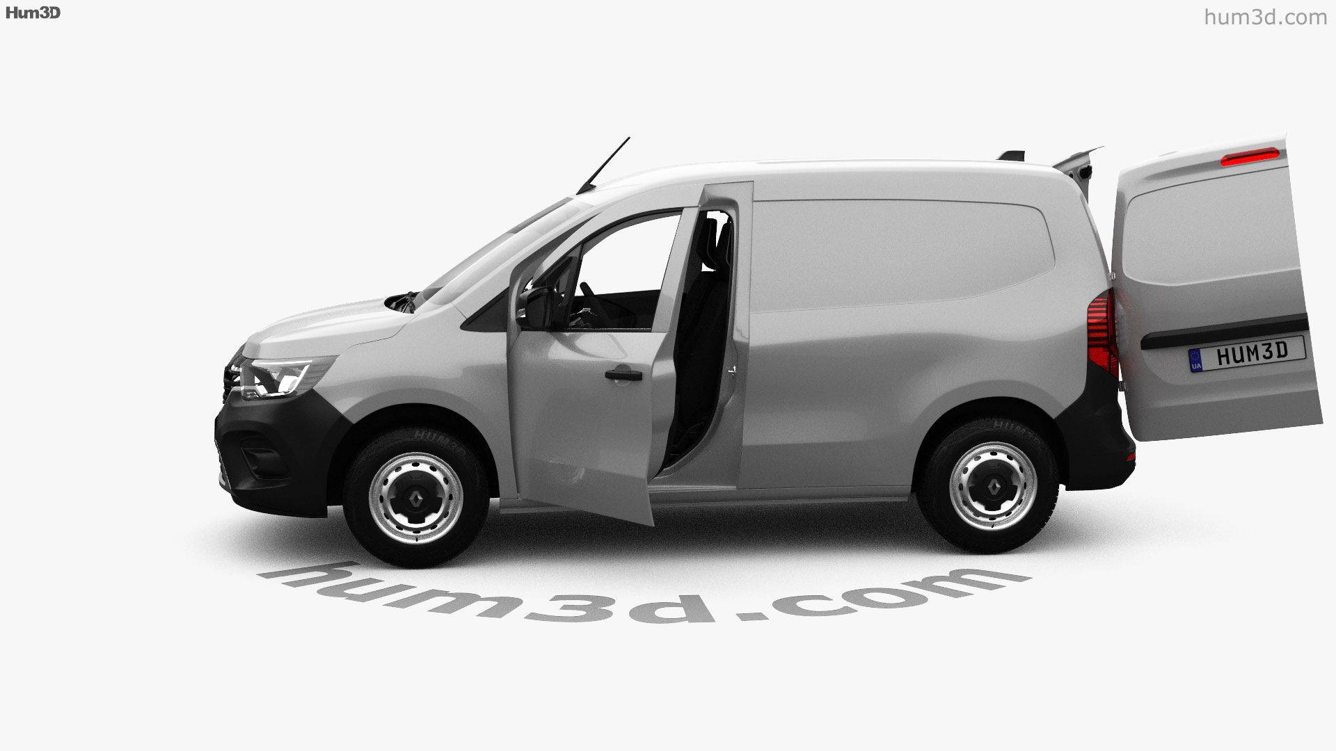 360 view of Renault Kangoo Van with HQ interior 2024 3D model ...