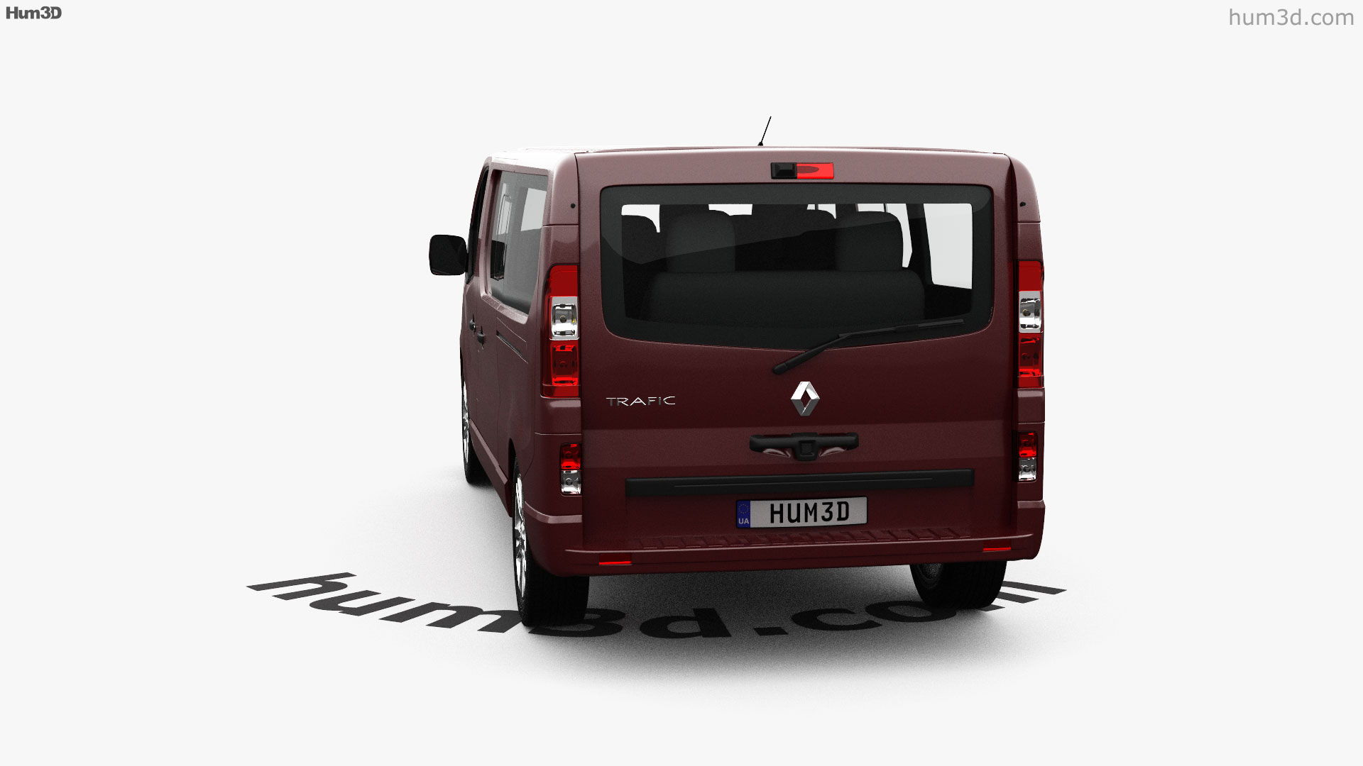 360 view of Renault Trafic Passenger Van L2H1 2024 3D model - 3DModels ...