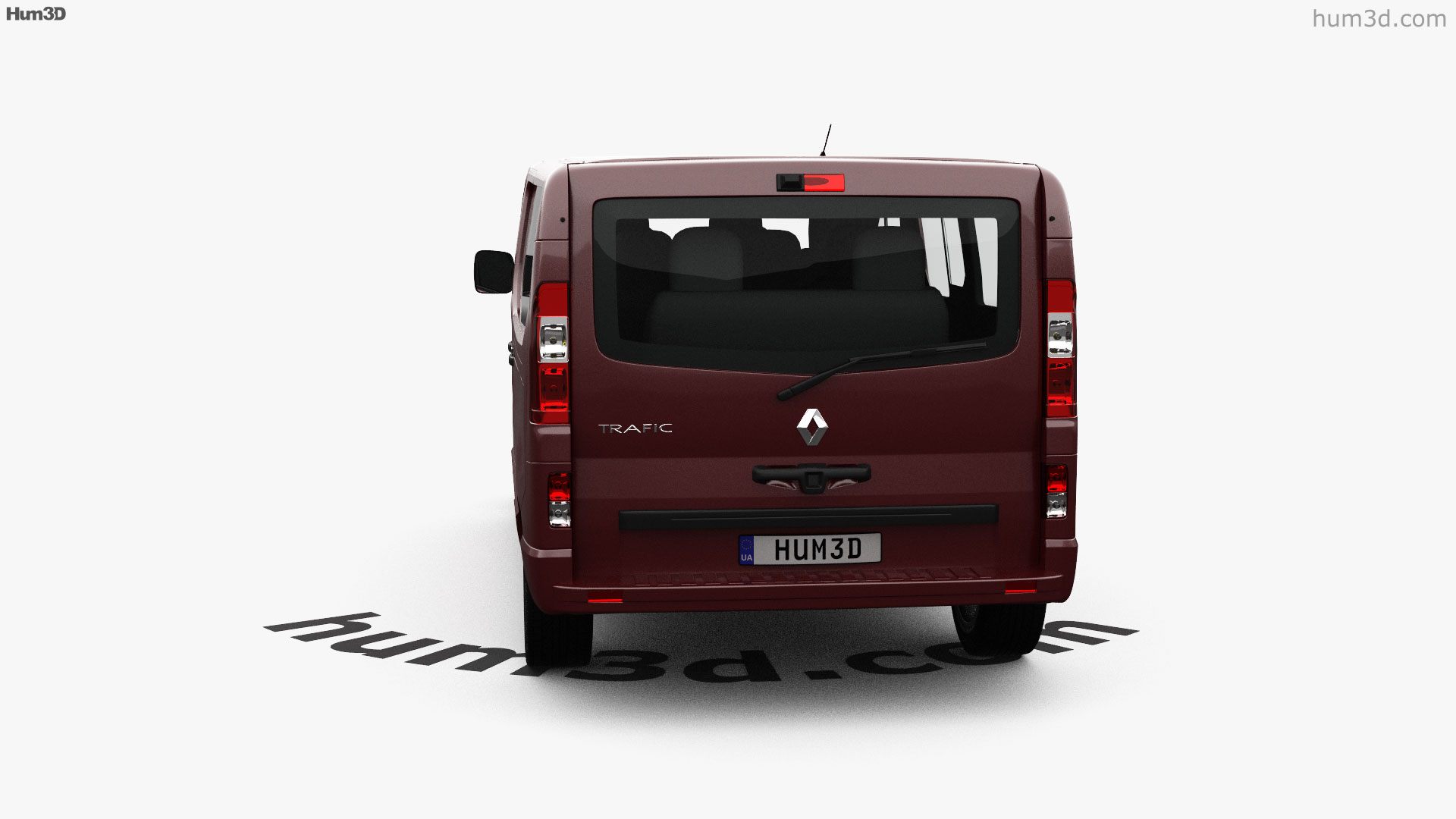 360 view of Renault Trafic Passenger Van L2H1 2024 3D model - 3DModels ...