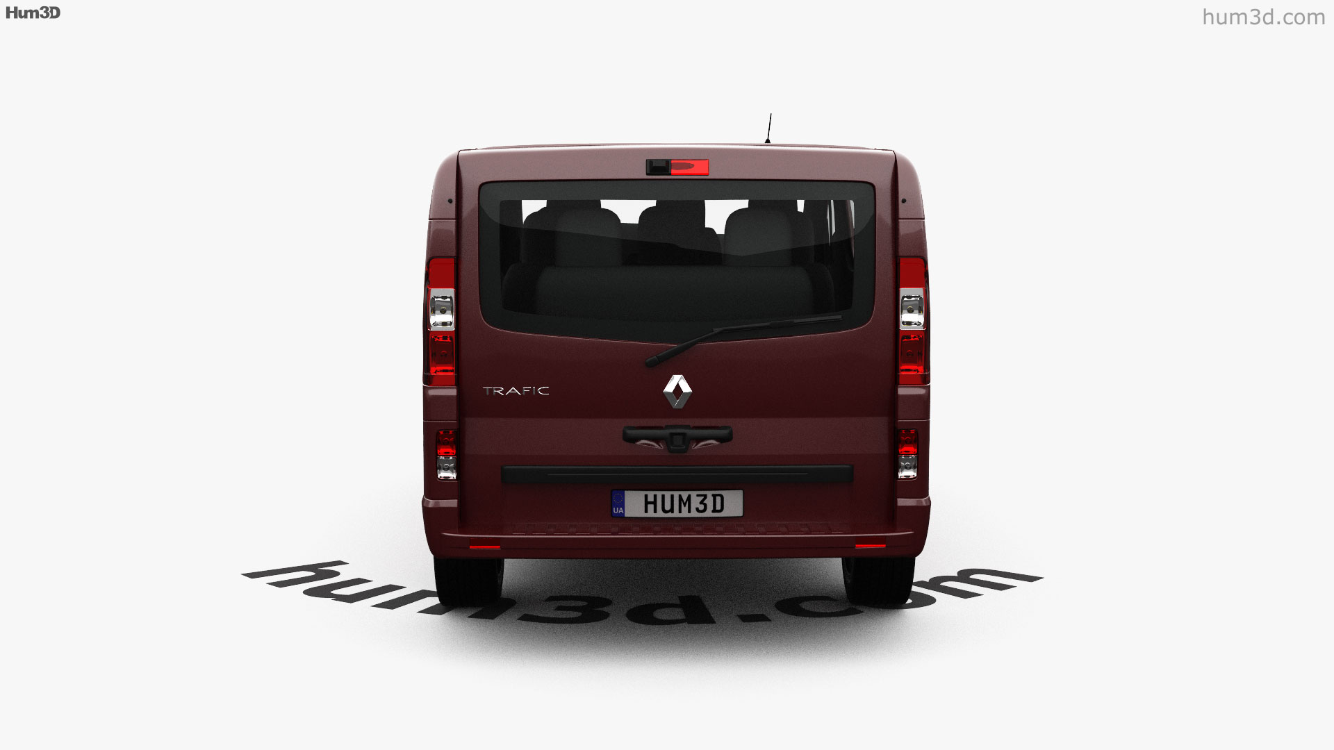 360 view of Renault Trafic Passenger Van L2H1 2024 3D model - 3DModels ...