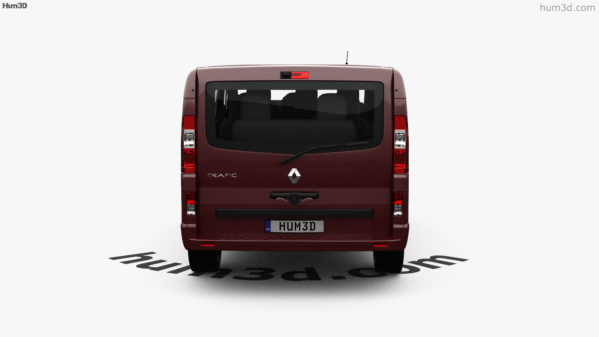 360 view of Renault Trafic Passenger Van L2H1 2024 3D model - 3DModels ...