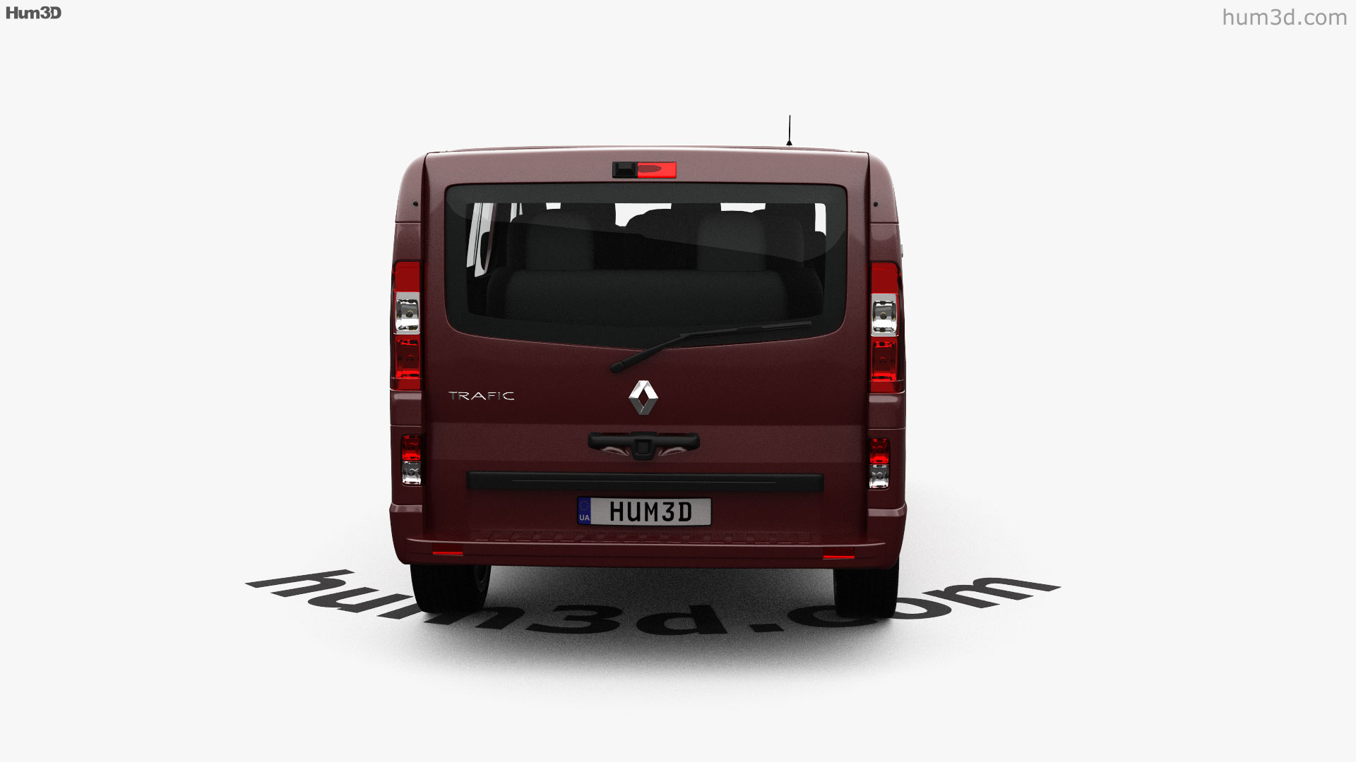 360 view of Renault Trafic Passenger Van L2H1 2024 3D model - 3DModels ...