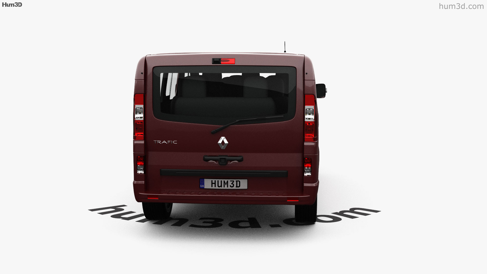 360 view of Renault Trafic Passenger Van L2H1 2024 3D model - 3DModels ...