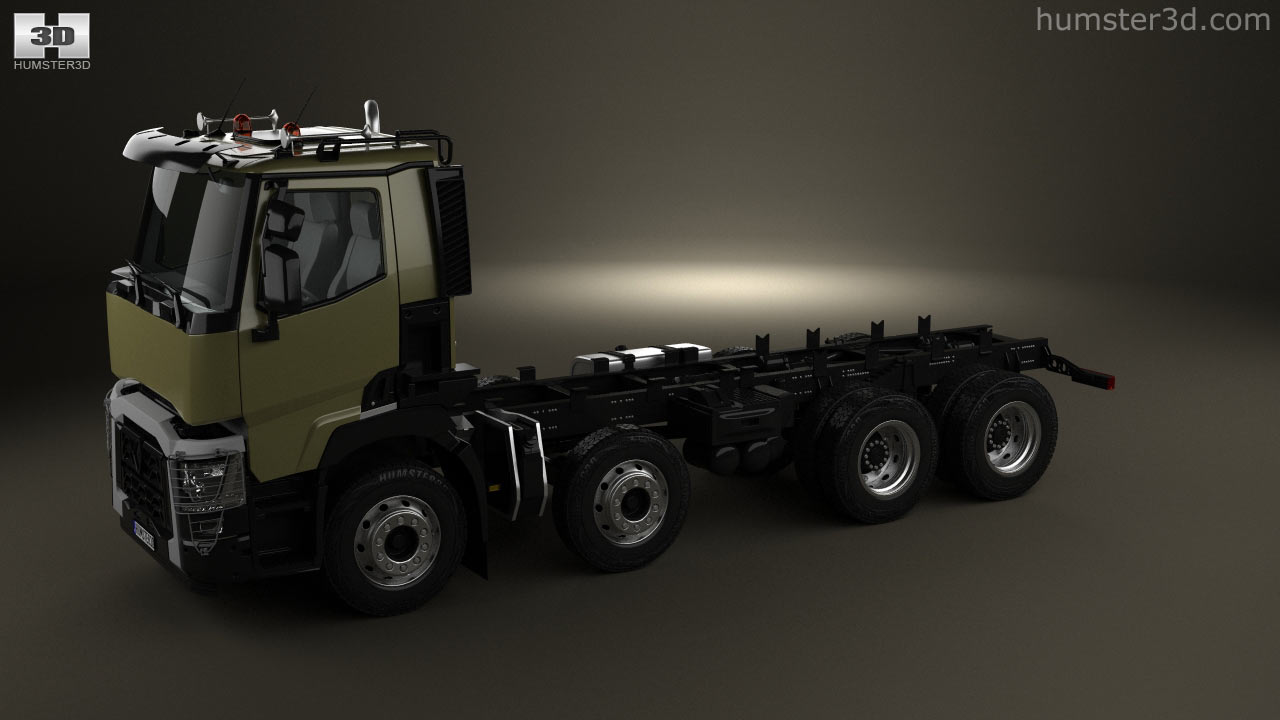 360 view of Renault C Chassis Truck 2016 3D model - 3DModels store