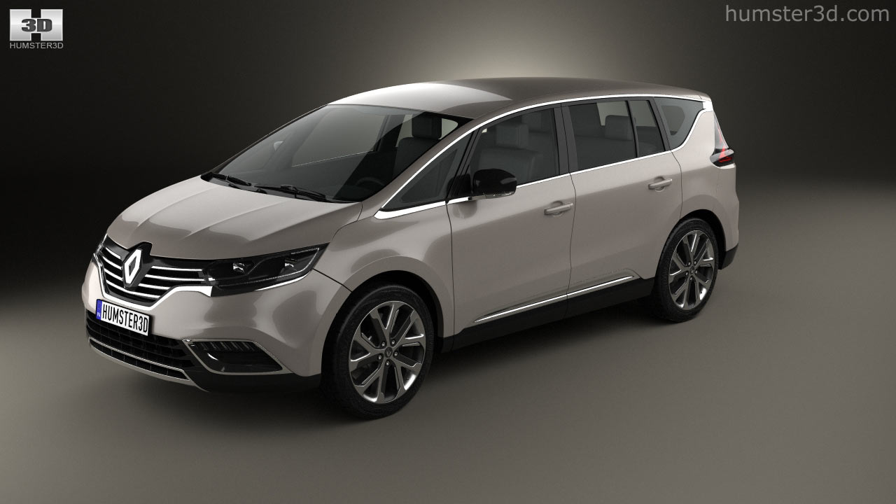 360 view of Renault Espace 2017 3D model - 3DModels store