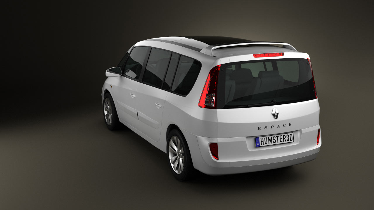360 view of Renault Grand Espace 2014 3D model - 3DModels store