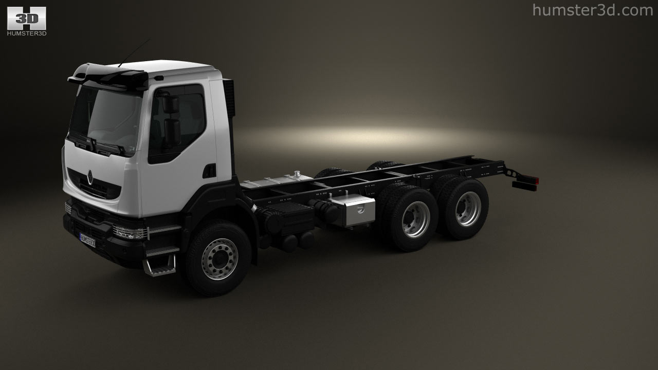 360 view of Renault Kerax Chassis 2013 3D model - 3DModels store