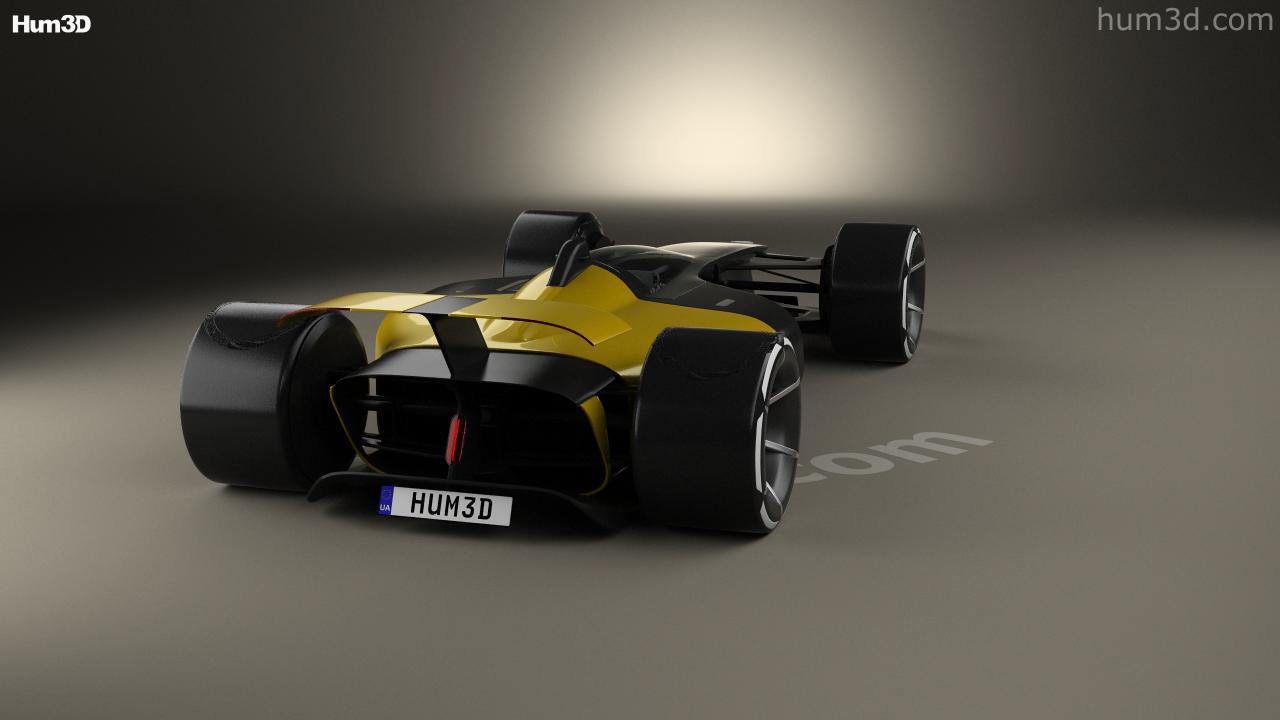 360 view of Renault RS Vision 2017 3D model - 3DModels store