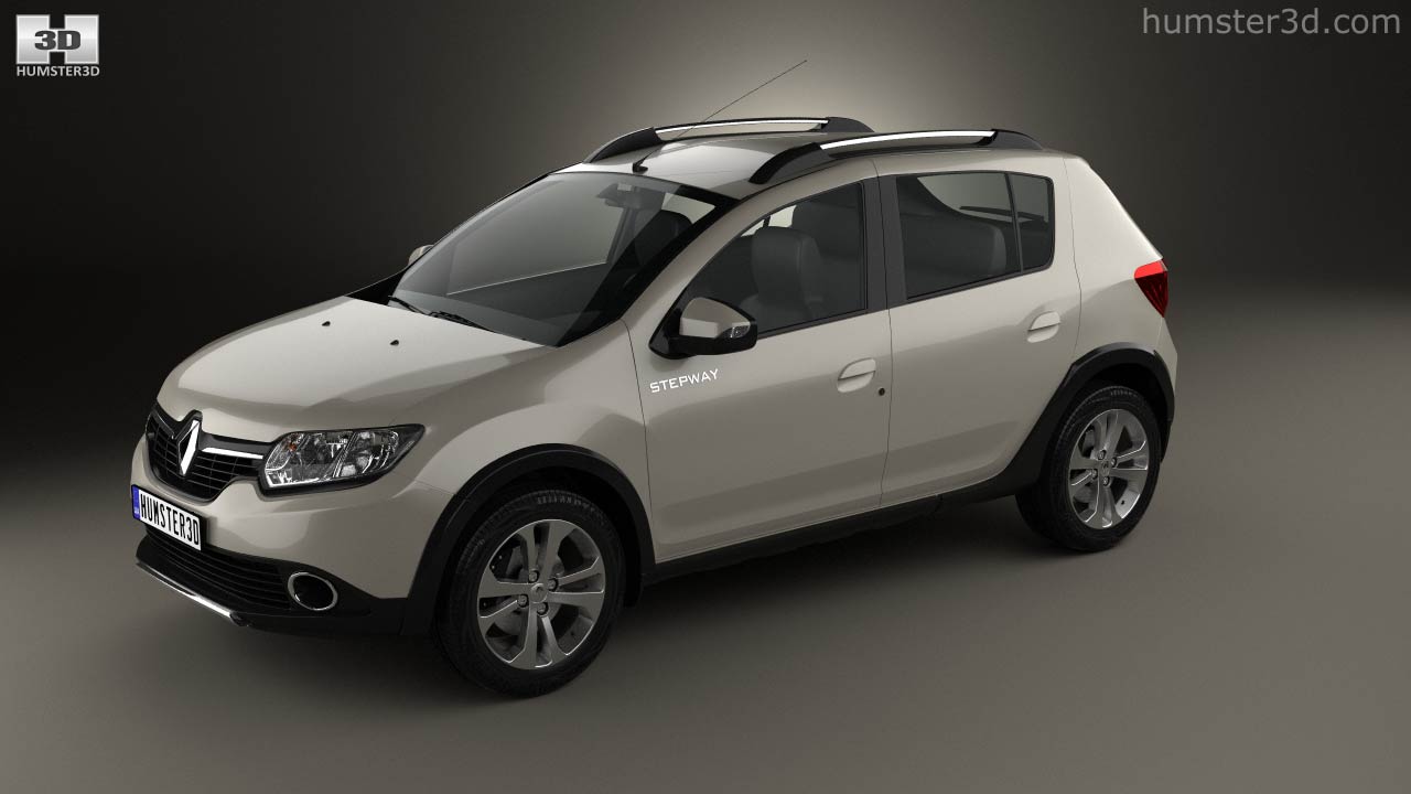 360 view of Renault Sandero Stepway 2017 3D model - 3DModels store