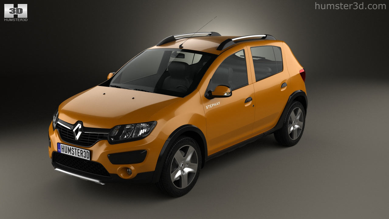 360 view of Renault Sandero Stepway (BR/RU) 2017 3D model - 3DModels store