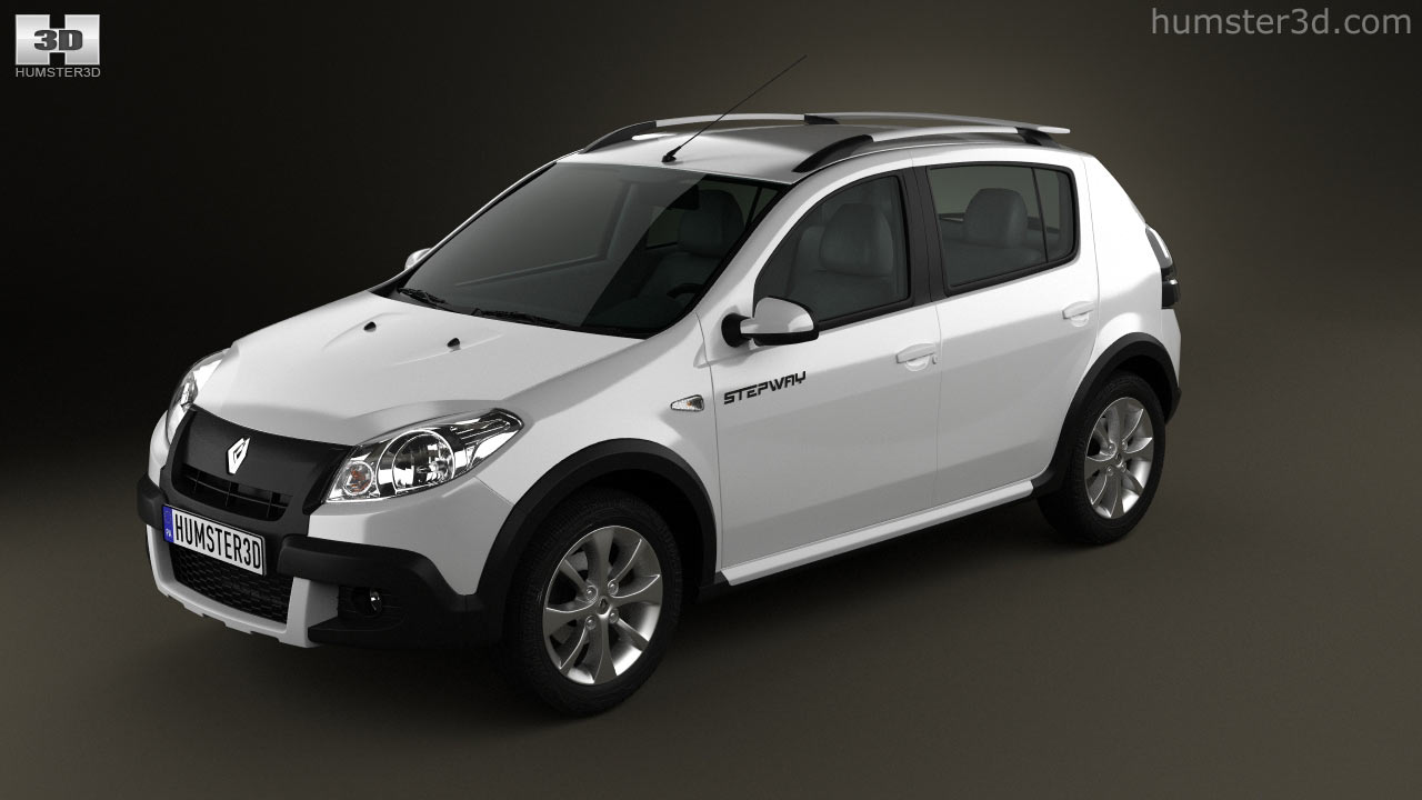 360 view of Renault Sandero Stepway (BR) 2014 3D model - 3DModels store