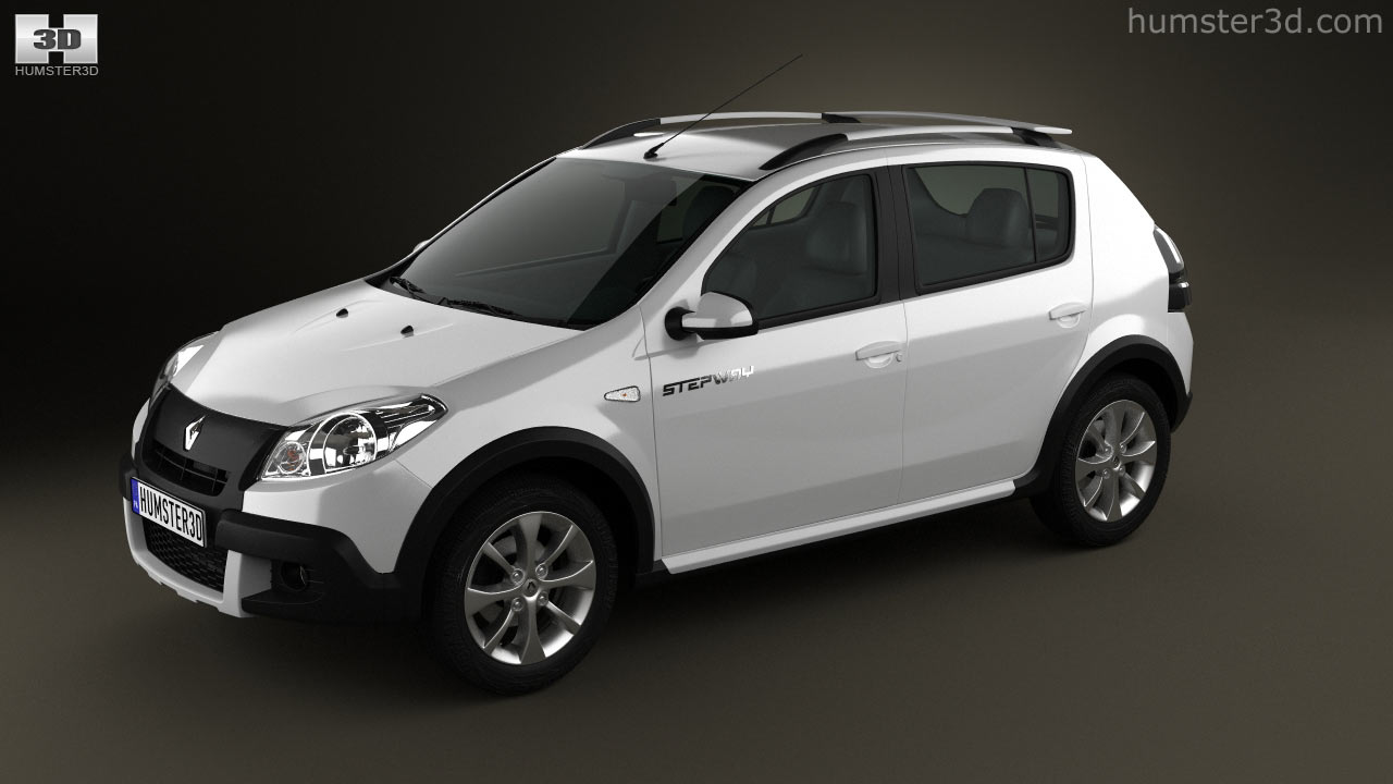 360 view of Renault Sandero Stepway (BR) 2014 3D model - 3DModels store