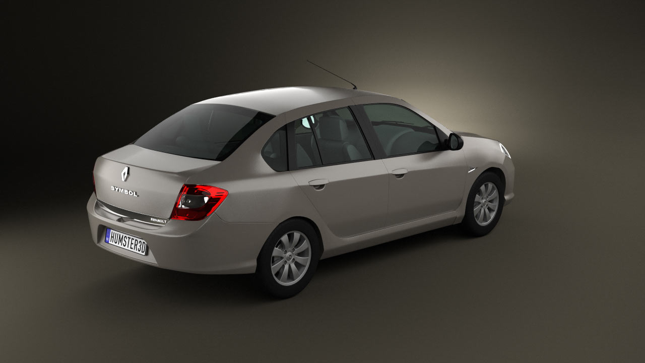 360 view of Renault Symbol 2011 3D model - 3DModels store