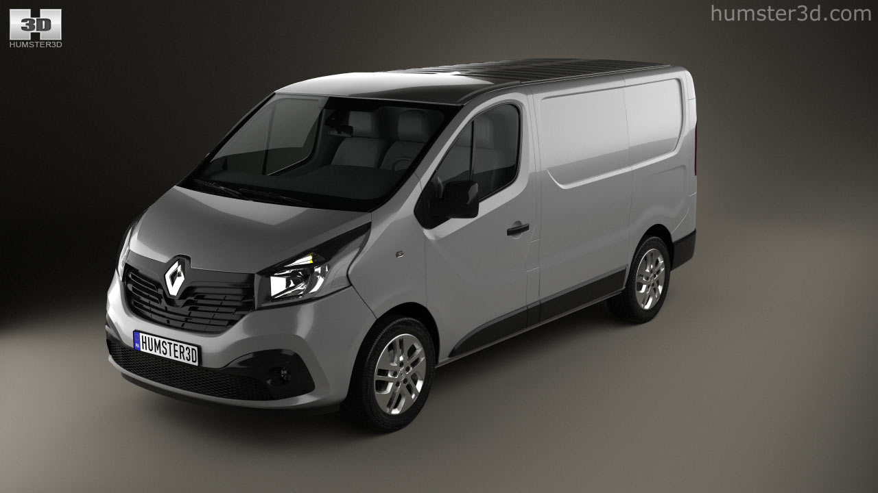 360 view of Renault Trafic Panel Van 2017 3D model - 3DModels store
