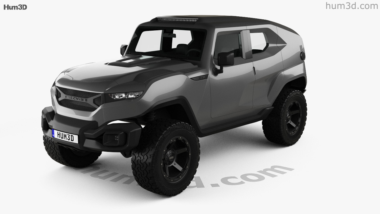 360 view of Rezvani Motors Tank 2021 3D model - 3DModels store