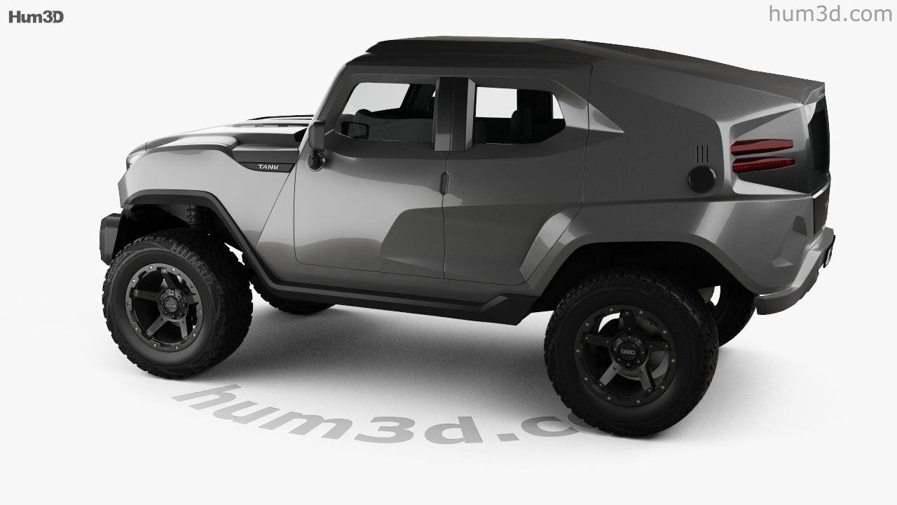360 view of Rezvani Motors Tank 2021 3D model - 3DModels store