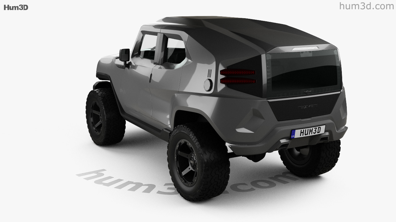 360 view of Rezvani Motors Tank 2021 3D model - 3DModels store