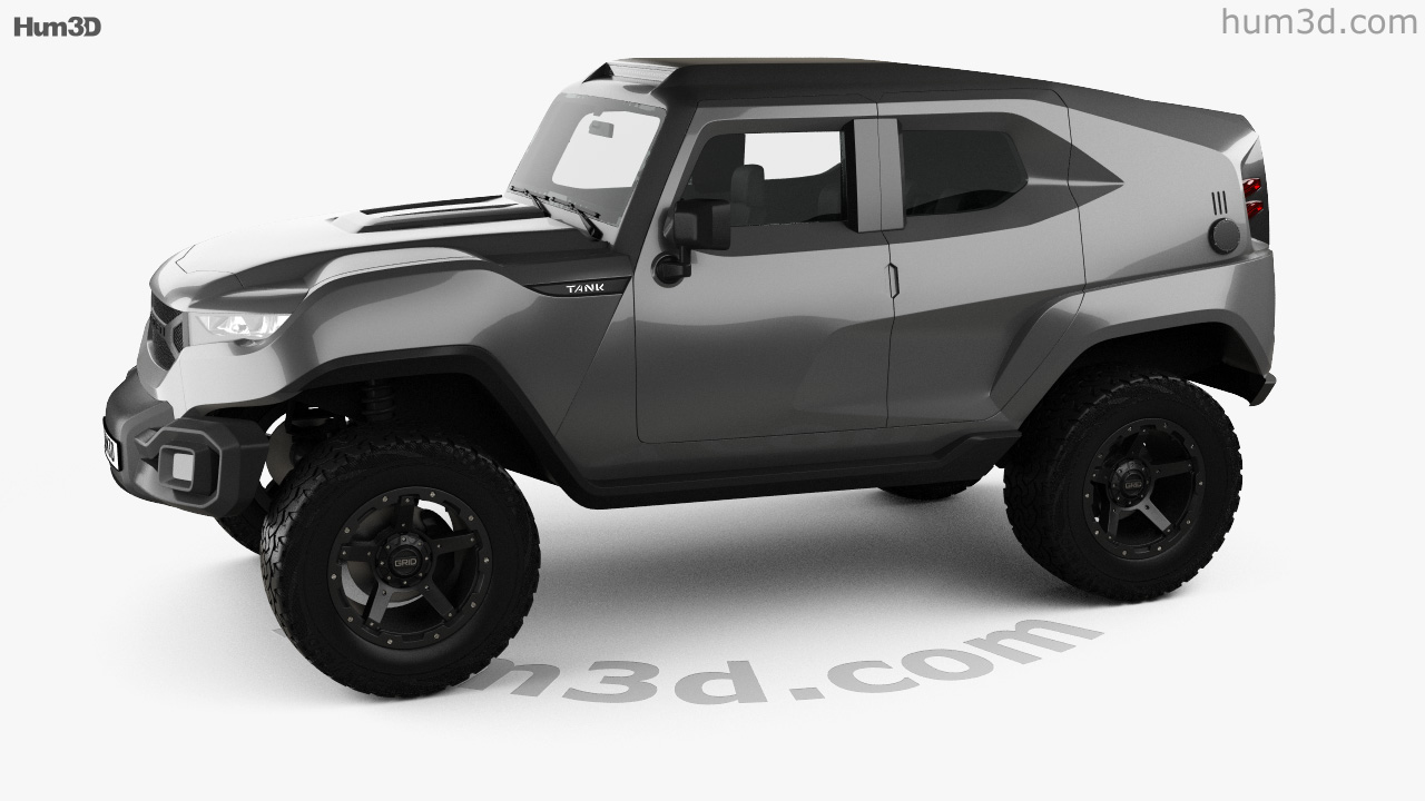 360 view of Rezvani Motors Tank 2021 3D model - 3DModels store