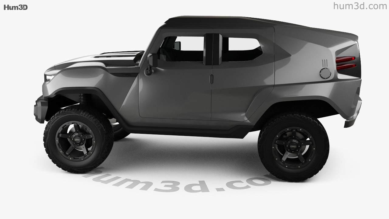 360 view of Rezvani Motors Tank 2021 3D model - 3DModels store