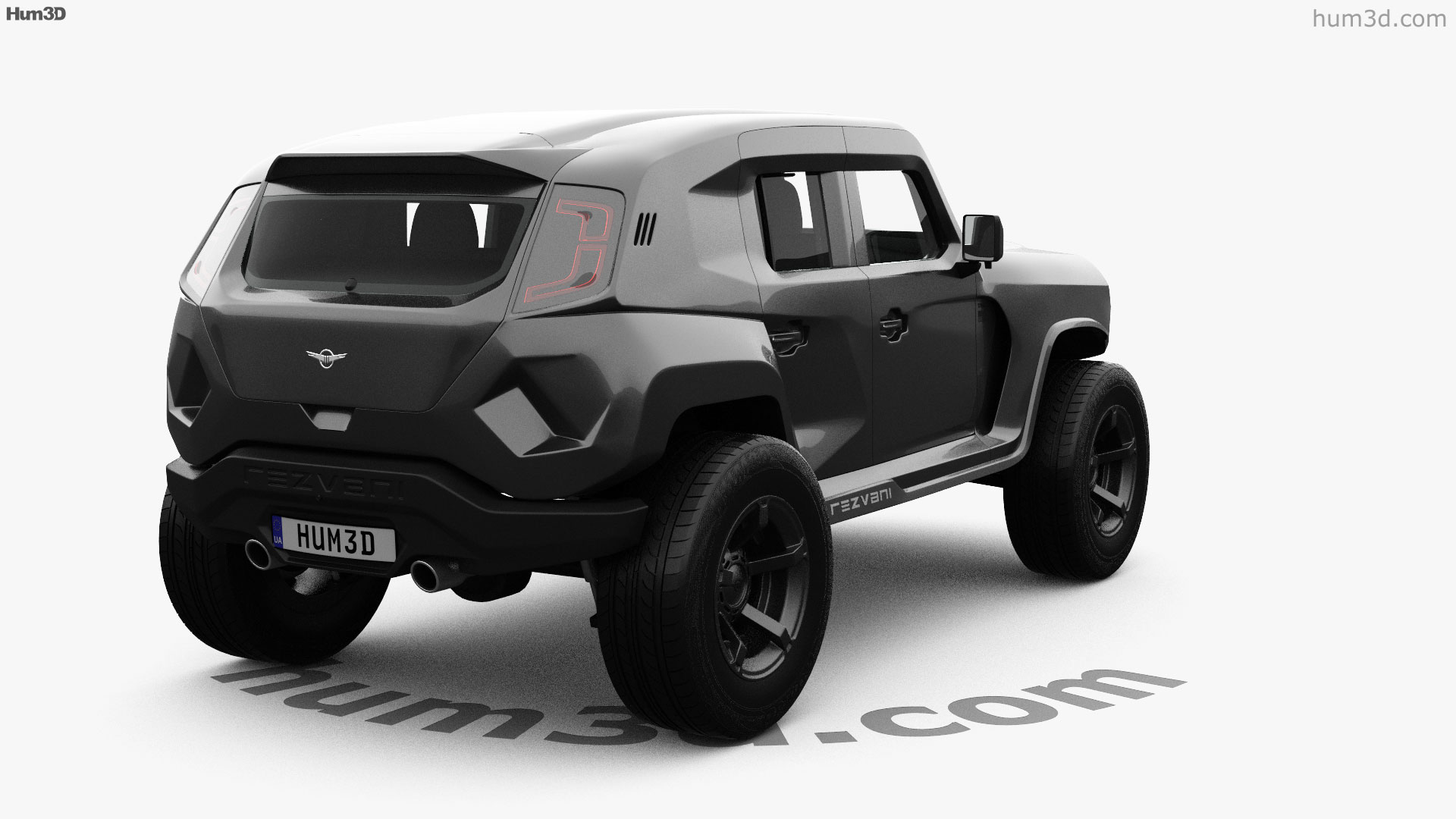 360 view of Rezvani-Motors Tank 2024 3D model - 3DModels store