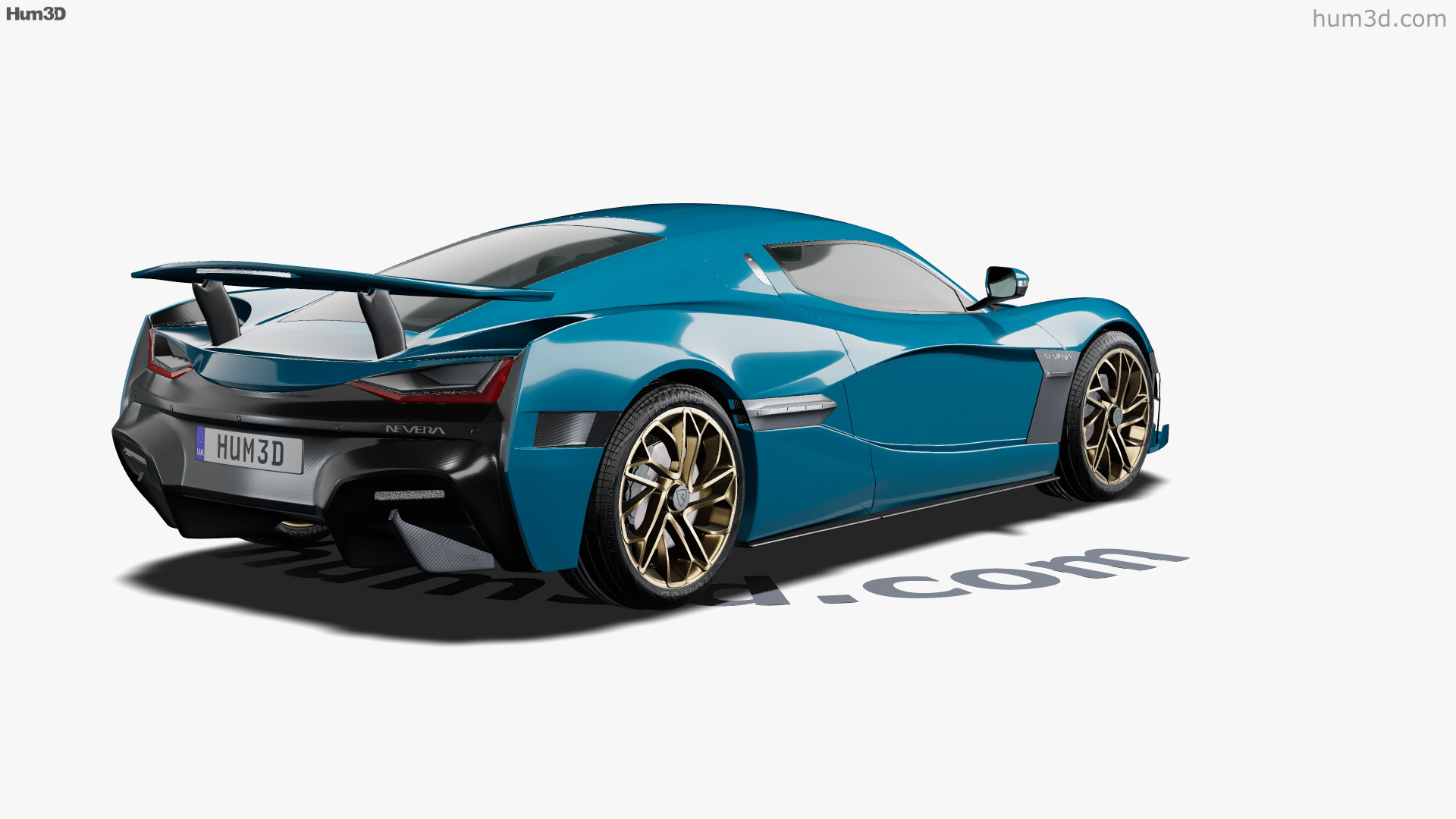 360 view of Rimac Nevera 2024 3D model - 3DModels store