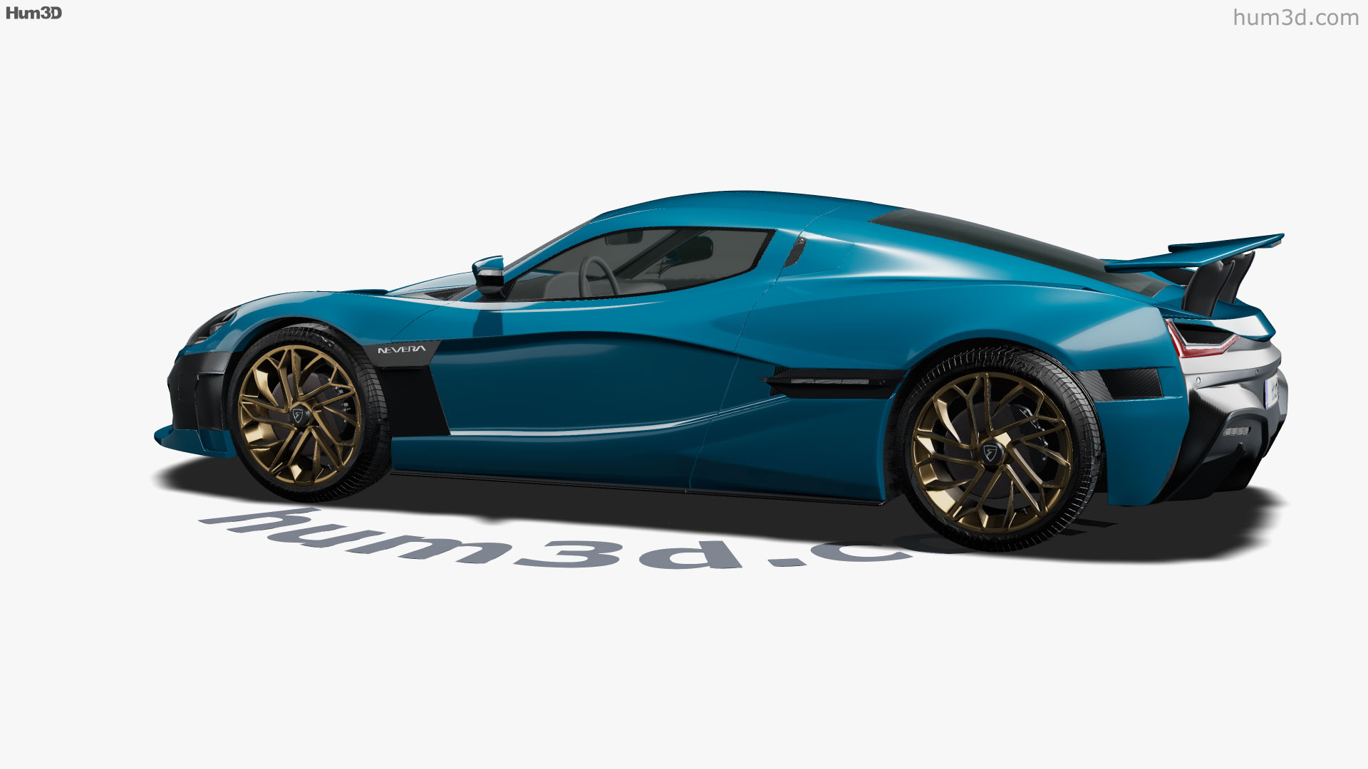 360 view of Rimac Nevera 2024 3D model - 3DModels store