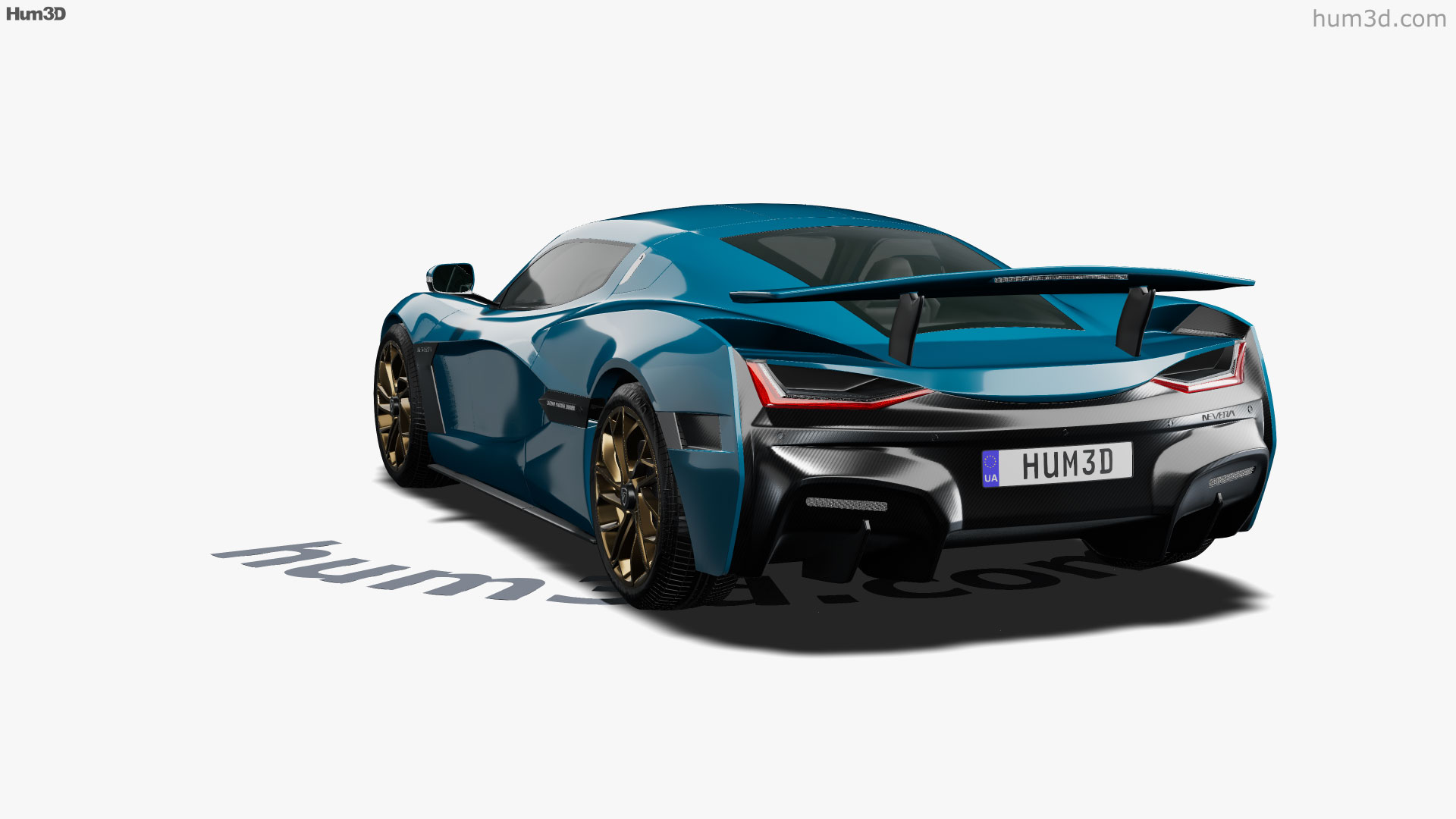 360 view of Rimac Nevera 2024 3D model - 3DModels store