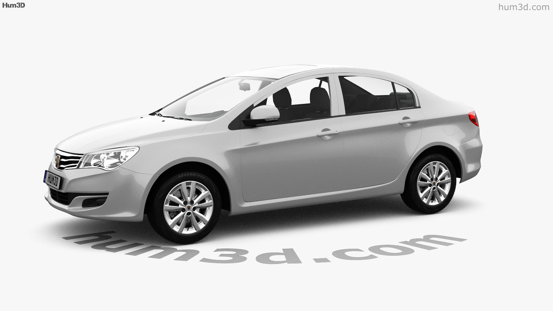 360 view of Roewe 350 2014 3D model - 3DModels store