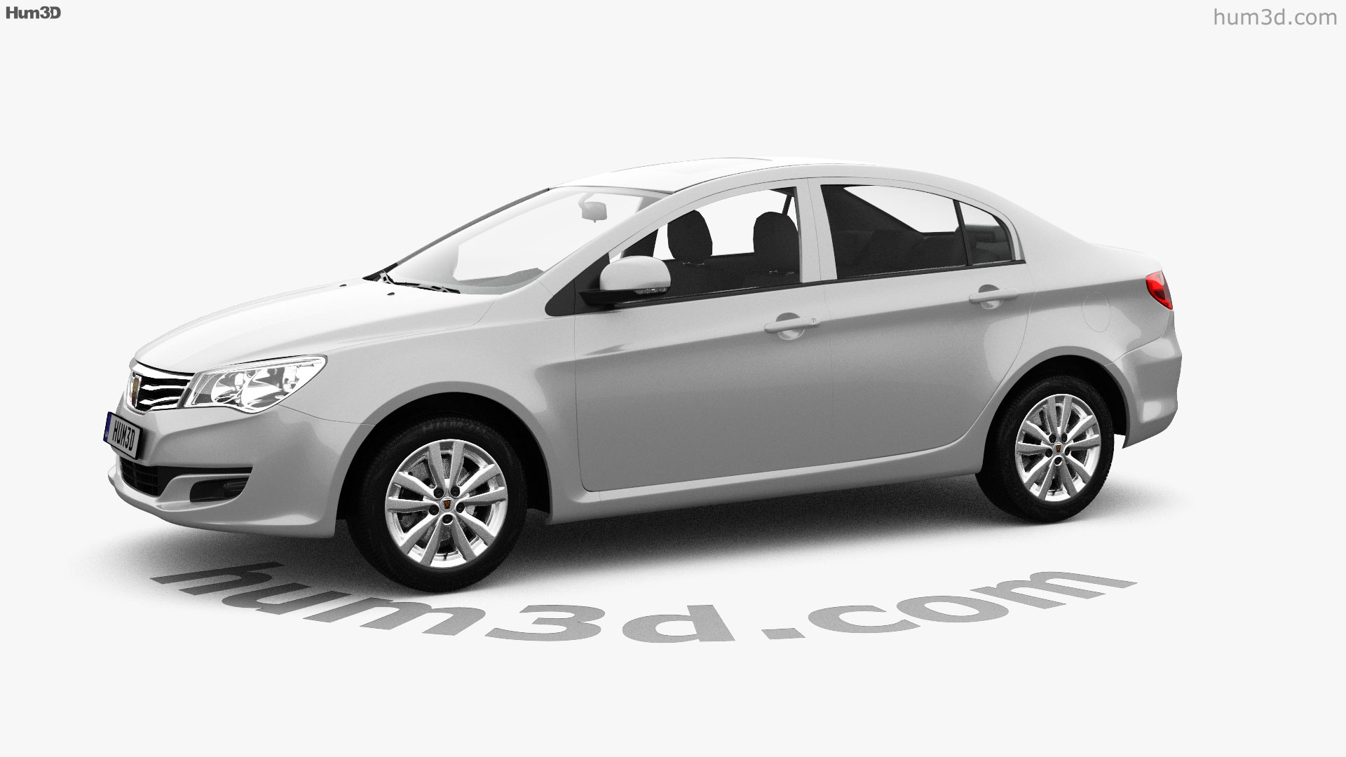 360 view of Roewe 350 2014 3D model - 3DModels store