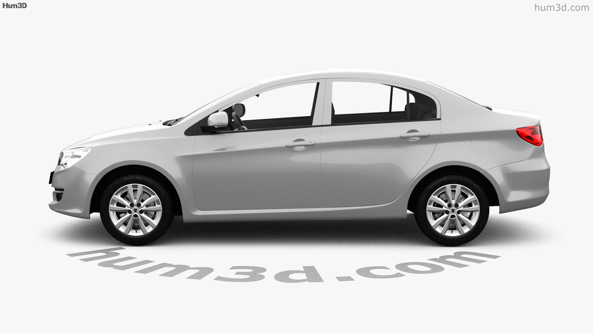 360 view of Roewe 350 2014 3D model - 3DModels store