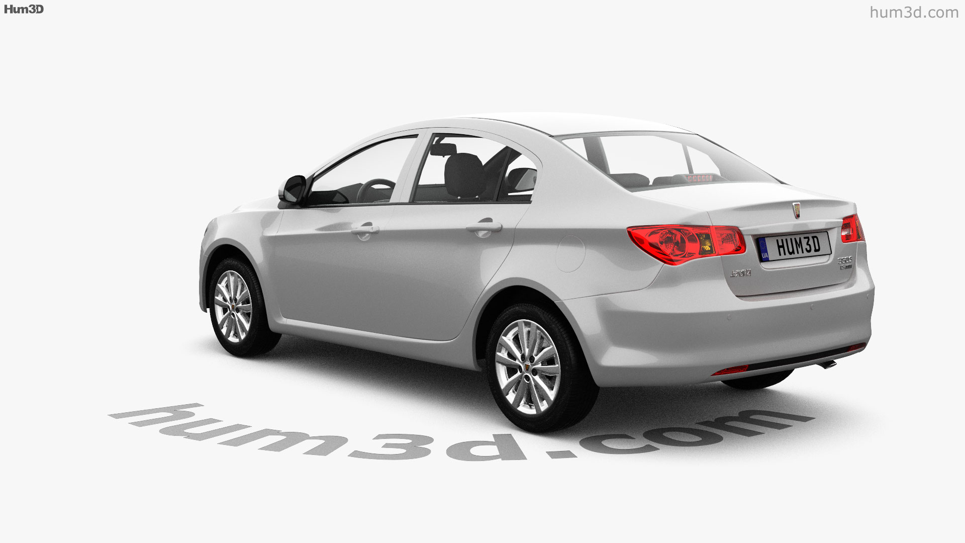 360 view of Roewe 350 2014 3D model - 3DModels store