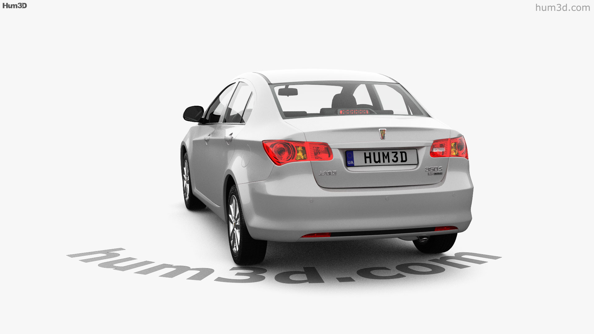360 view of Roewe 350 2014 3D model - 3DModels store