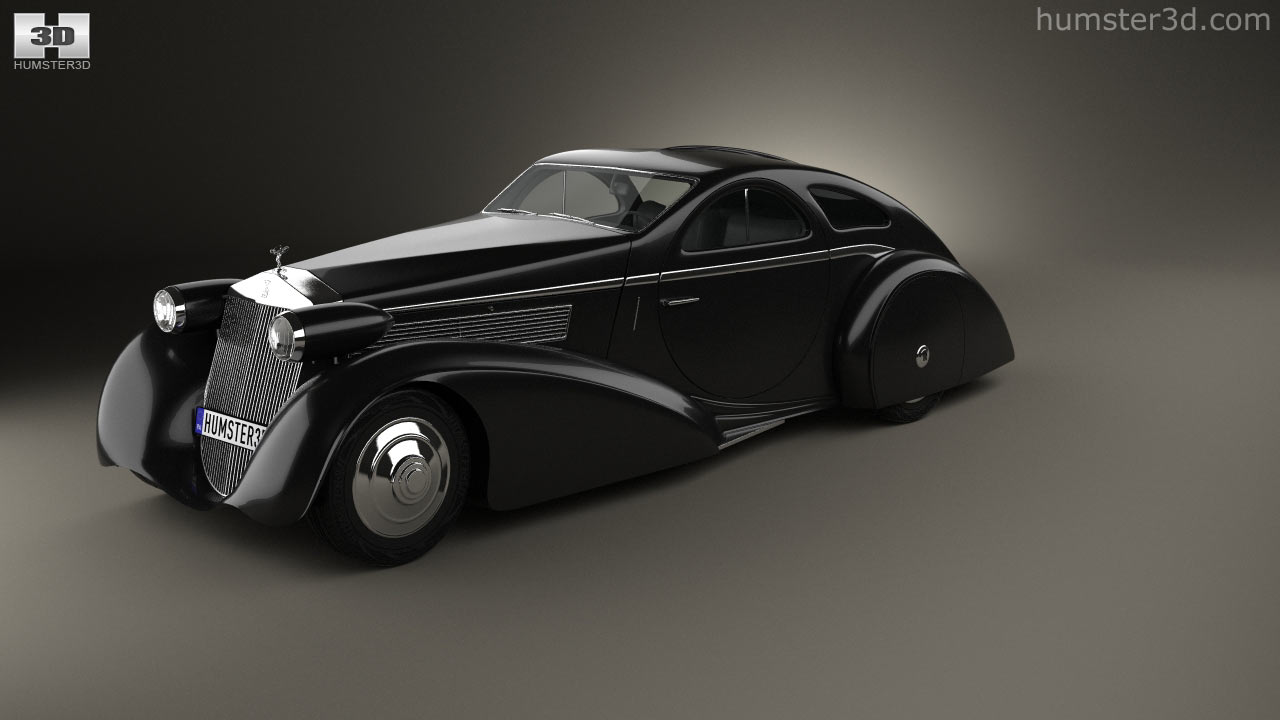 360 view of Rolls-Royce Phantom Jonckheere Coupe 1934 3D model ...