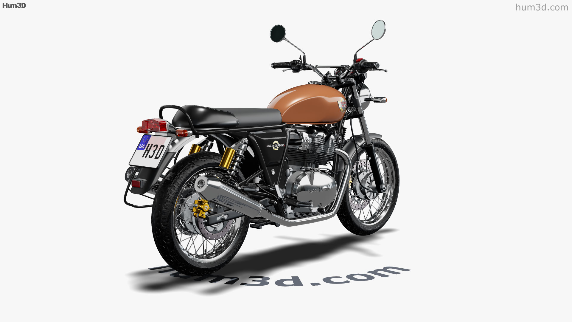 360 view of Royal Enfield Interceptor 650 2020 3D model - 3DModels store