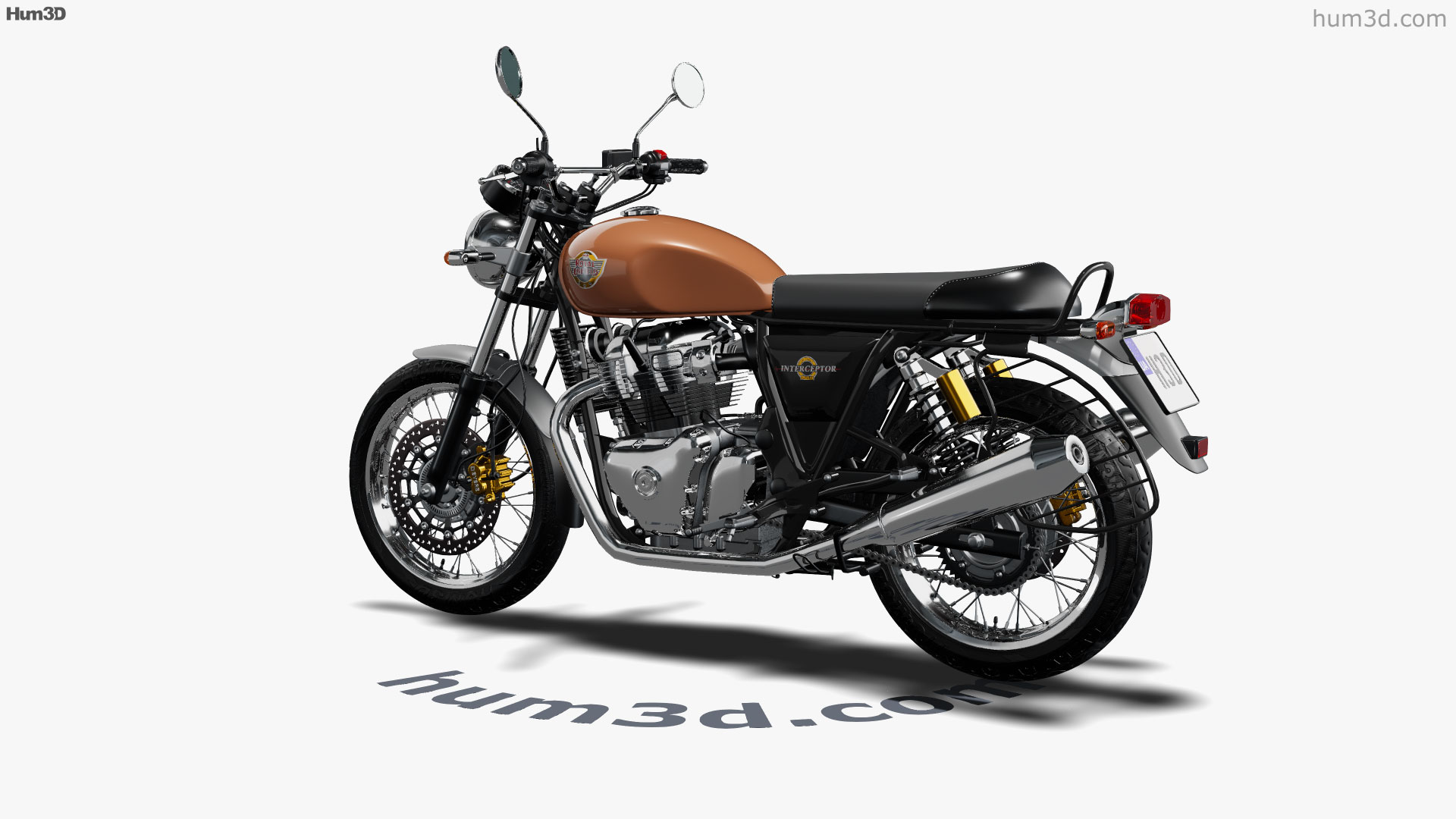 360 view of Royal Enfield Interceptor 650 2020 3D model - 3DModels store