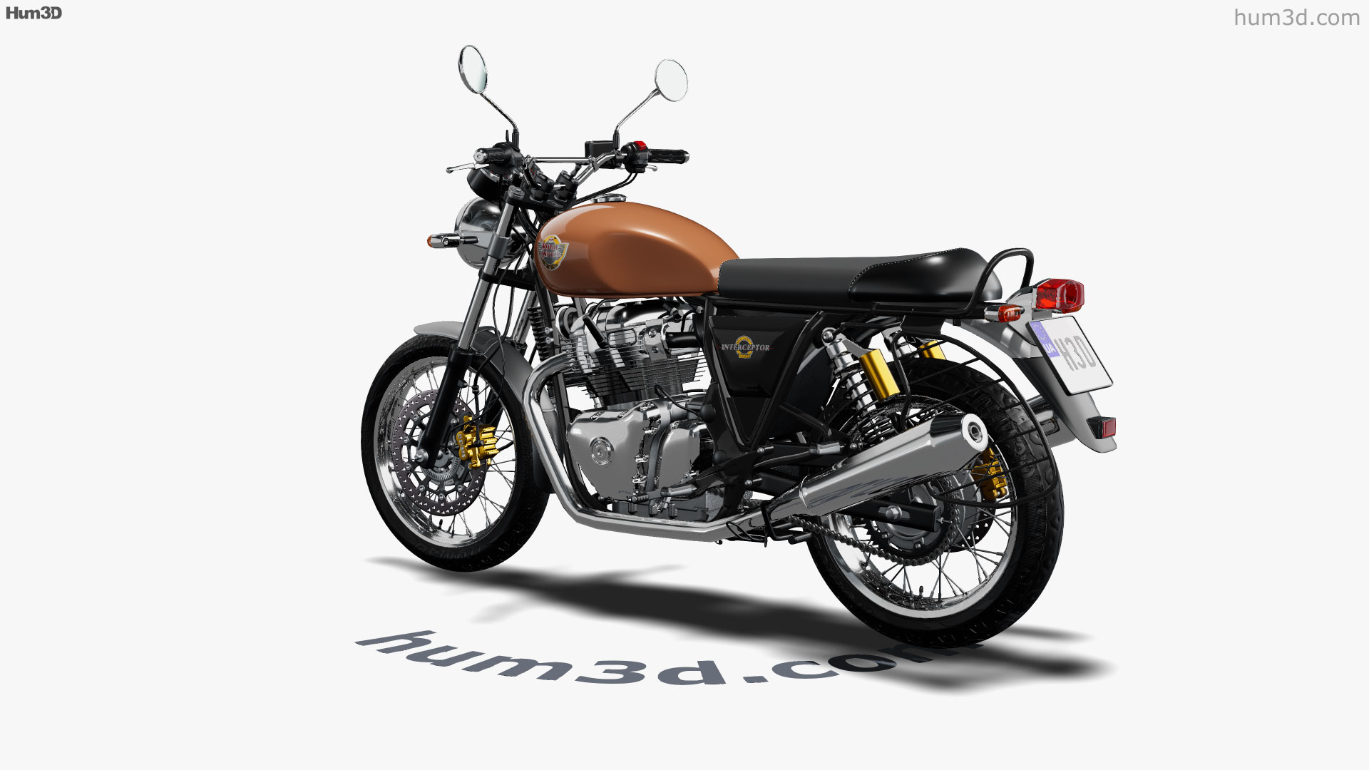 360 view of Royal Enfield Interceptor 650 2020 3D model - 3DModels store