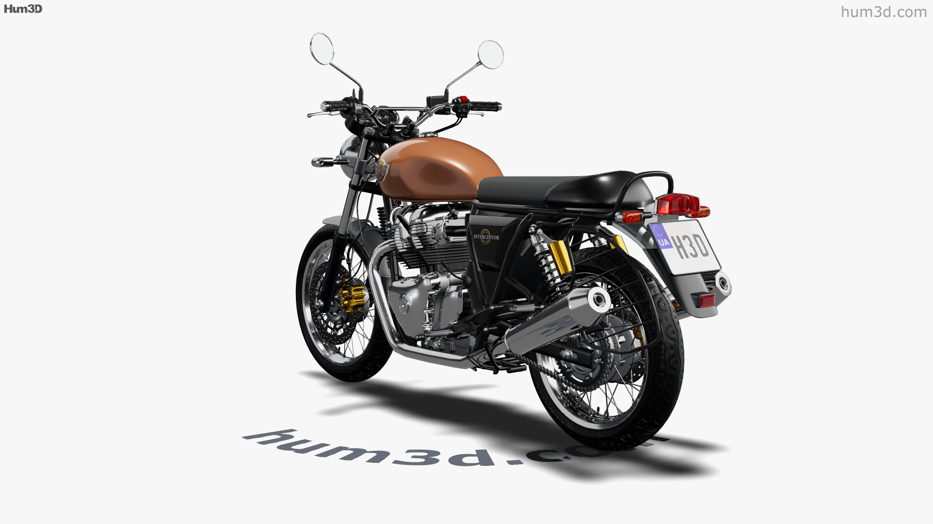 360 view of Royal Enfield Interceptor 650 2020 3D model - 3DModels store