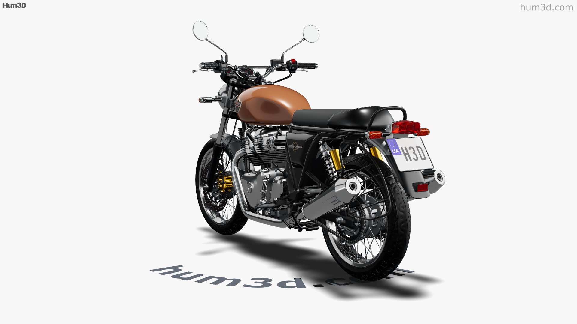 360 view of Royal Enfield Interceptor 650 2020 3D model - 3DModels store