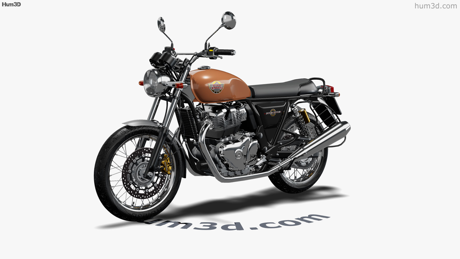 360 view of Royal Enfield Interceptor 650 2020 3D model - 3DModels store
