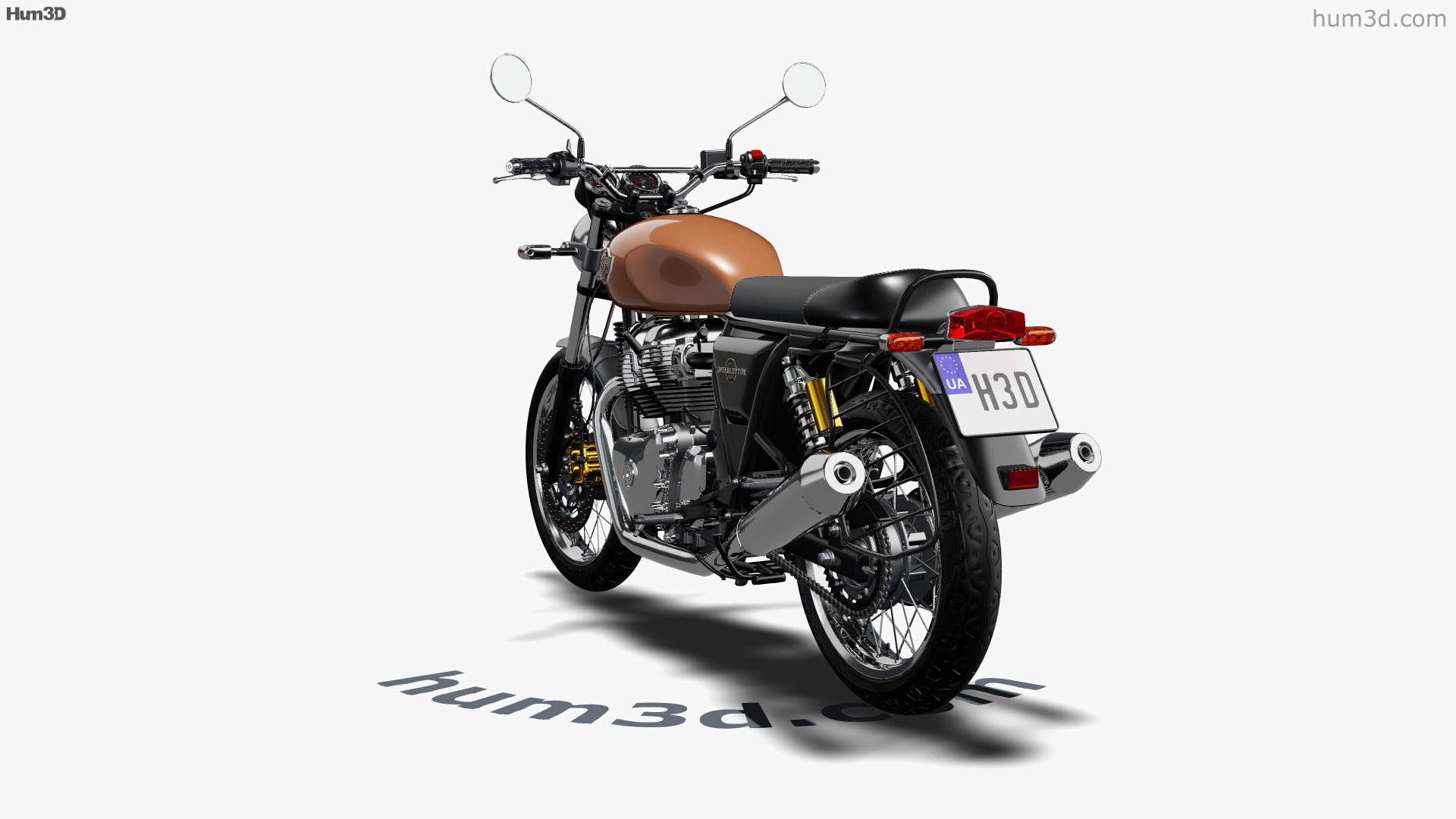 360 view of Royal Enfield Interceptor 650 2020 3D model - 3DModels store